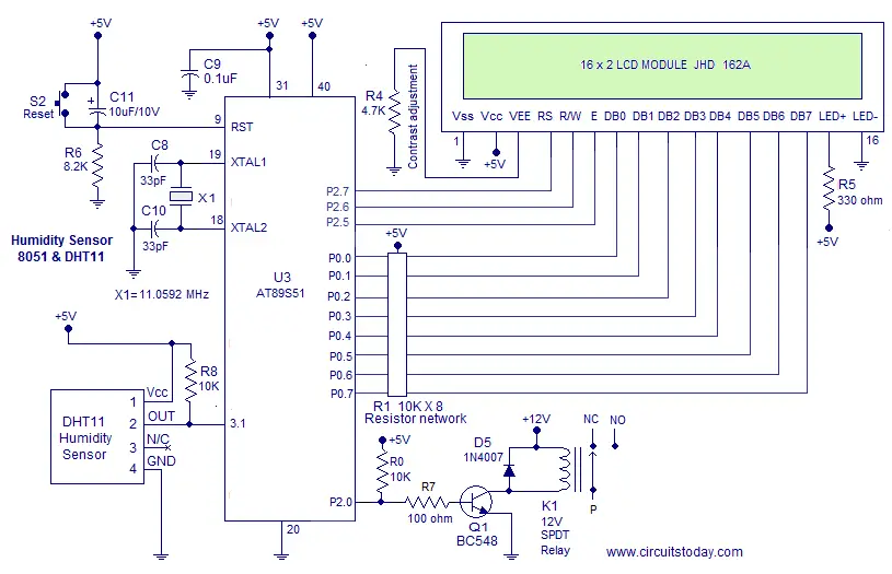 Humidity Sensor using 8051 Micro Controller-Measure Humidity Humidity Sensor using 8051 Micro Controller-Measure Humidity