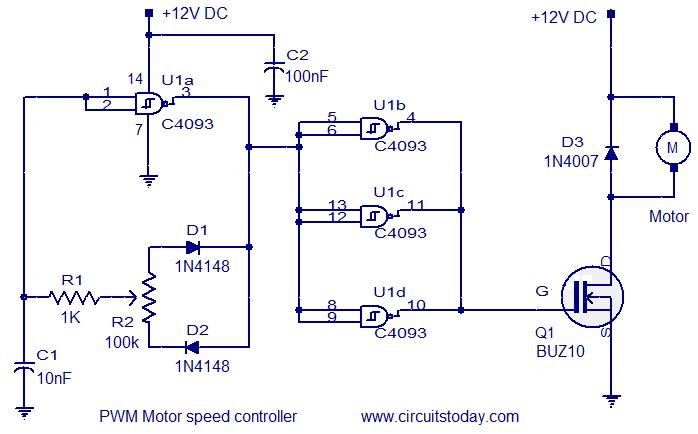 PWM motor speed controller PWM motor speed controller