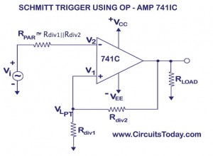 Design Schmitt Trigger Using 741 Op Amp - Harvey Bansta