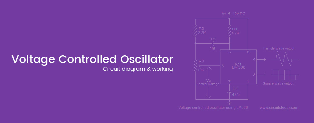 Voltage Controlled Oscillator-VCO theory and working|LM566 IC Voltage Controlled Oscillator-VCO theory and working|LM566 IC