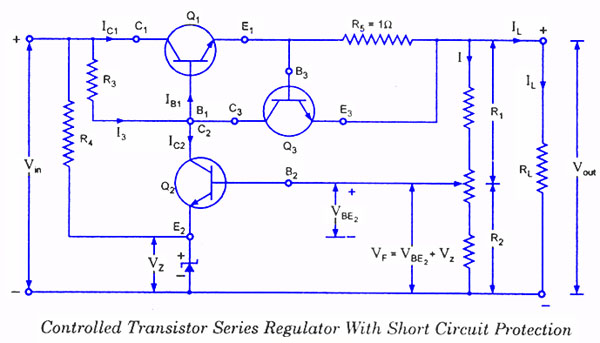 Controlled Transistor Series Regulator With Overload and Short-Circuit ...