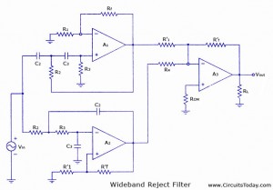 Band Stop Filter - Electronic Circuits and Diagrams-Electronic Projects ...