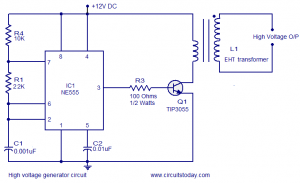 High voltage generator circuit - Electronic Circuits and Diagrams ...