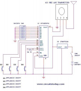 Remote Control Circuit Through RF Without Microcontroller - Electronic ...