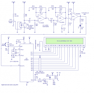 Heart rate monitor using 8051 microcontroller .measures the heart rate ...