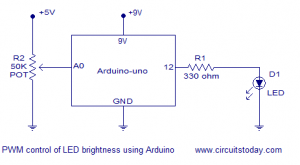 PWM Control using Arduino-How to Control DC Motor and LED using PWM
