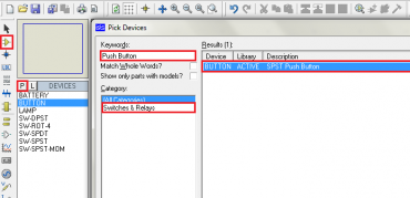 Proteus Tutorial-Switches and Relays-Types-Screenshots