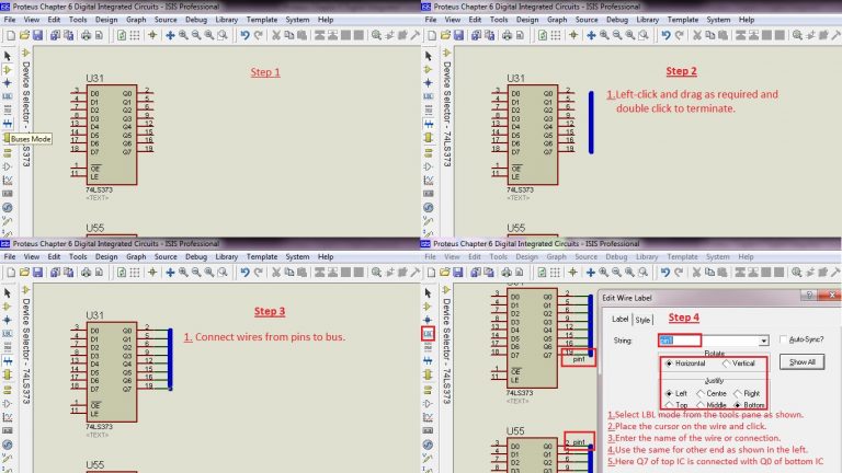 Digital IC's in Proteus - Simulate Digital Integrated Circuits