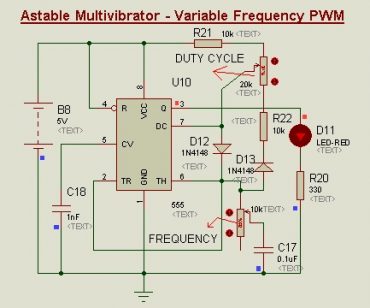 555 Timer Circuits in Proteus - Electronic Circuits and Diagrams ...