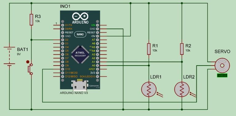 Arduino Solar Tracker Using Ldr Sensor And Servo Motor Single Axis