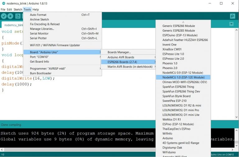What is NodeMCU development board? How to program NodeMCU using Arduino ...