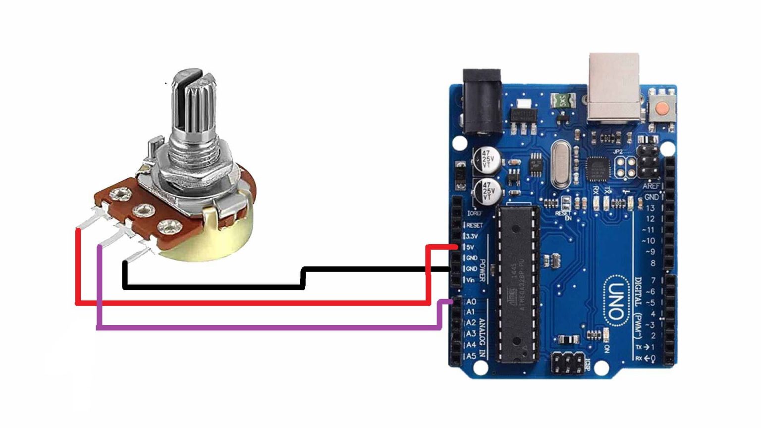 Arduino Potentiometer Circuit Diagram Arduino Potentiometer Circuit Diagram