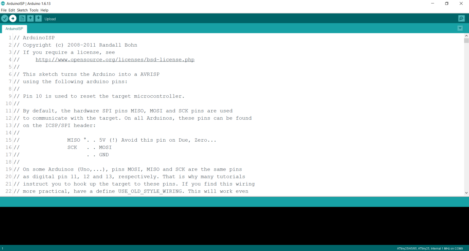 Program and upload bootloader in new ATmega328p IC. Program ATtiny25/45 ...