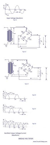 Full Wave Rectifier-Bridge Rectifier-Circuit Diagram with Design & Theory